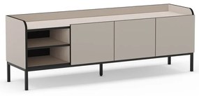 Krémový TV stolek 160x55x42 cm Adara – Marckeric