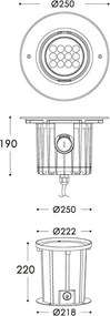IMPR 730266 Zemní zápustné svítidlo Soft Flex 18 pojezdové - DEKOLIGHT