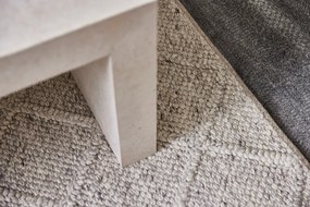 Diamond Carpets India, Ručně vázaný kusový koberec Old Town DE 3210 Grey Mix, 140x200, šedá, ložnice