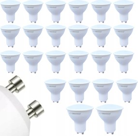 24x Žárovky Led Žárovka GU10 6W 580LM 3000K Bílá Teplá Úhel 120° Cri >80