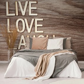 Tapeta Live Love Laugh - 300x200 cm