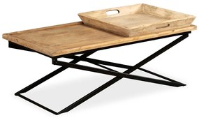 Konferenční stolek z masivního mangovníkového dřeva | 110x55x42cm