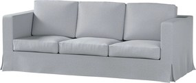 Potah na pohovku IKEA  Karlanda 3-místná nerozkládací, dlouhý barva šedá látka pletený vzor