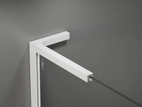 Mexen Kioto L, sprchová zástěna Walk-In 80 x 200 cm, 8mm čiré sklo, bílý profil, 800-080-103-20-00