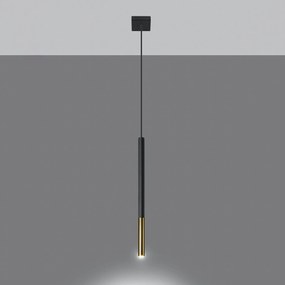Závěsná lampa Euluna Thalassa 1fl G9 černá/zlatá