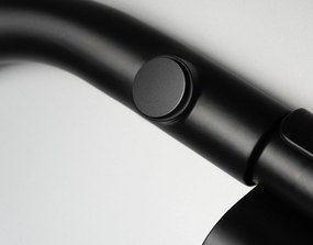 Deante Silia, koupelnový radiátor 500x1210 mm, 458W, černá matná, DEA-AGI_NG41