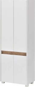 Schildmeyer Vysoká skříň »Cosmo«, moderní bezúchytkové otevírání dveří. (2-dveřová (šířka 57 cm), perleťově bílá)