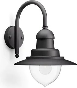 Philips Raindrop černá / Venkovní nástěnné svítidlo / bez zdroje / E27