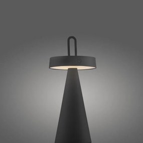 LD 19302-18 ALWA LED stolní lampa na baterie černá stmívatelné dotykem IP44 vnitřní i venkovní 2700K - JUST LIGHT