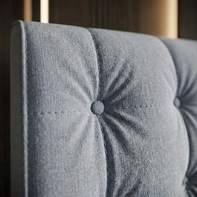 MOS Čalouněná postel LETTO Vogue 160x200 cm Barva látky Vogue: Černá (Vogue 18)