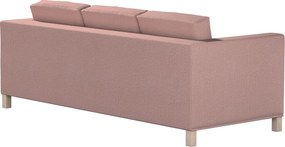 Potah na pohovku IKEA  Karlanda 3-místná nerozkládací, krátký barva růžová látka pletený vzor