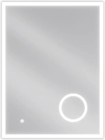Mexen Kala koupelnové zrcadlo s osvětlením a kosmetickým zrcátkem 60 x 80 cm, LED 6000K, proti zamlžování
