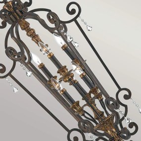 Elstead MARQUETTE B rustikální lustr 52 cm 6xE14 starý bronz