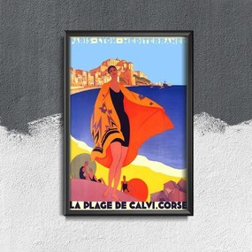 Plakát na zeď Jižní francie calvi corsica