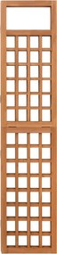 vidaXL 3dílný paraván/treláž masivní jedlové dřevo 121 x 180,5 cm [316478] Barva: Hnědá