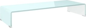 TV stolek / podstavec na monitor sklo zelený 80 x 30 x 13 cm 244145