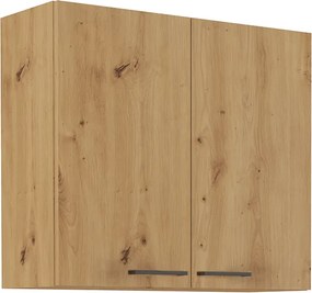 Horní skříňka, černý mat / dub artisan, Monro 80 G-72 2F