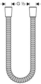 Axor - Kovová sprchová hadice 160 cm, chrom 28116000