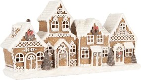 Vánoční dekorace perníkové chaloupky Gingerbread House - 25*6*13 cm