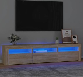 vidaXL TV skříňka s LED osvětlením 180x35x40 cm [3152754] Barva: dub sonoma