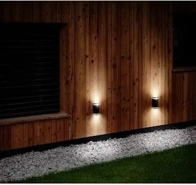 Solight LED venkovní nástěnné osvětlení Potenza 2x GU10 černá