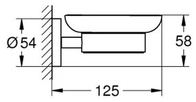 GROHE 41193000 - Miska na mýdlo ESSENTIALS lesklý chrom