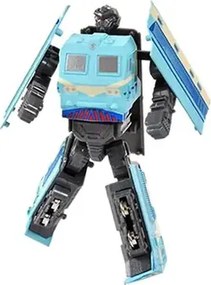 RAPPA Kovový robot rozložitelný lokomotiva modrá / od 3 let