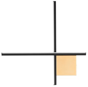 Designové nástěnné svítidlo Cross 50 zlatá