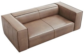 Světle hnědá kožená pohovka 212 cm Madame – Windsor &amp; Co Sofas