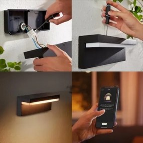 Venkovní nástěnné LED svítidlo Philips Hue Nyro 17456/30/P7 2000K-6500K RGB