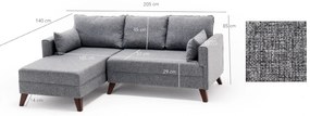 Atelier del Sofa Rohová sedací souprava Bella Corner Sofa Left 2, Šedá