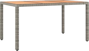 7dílný zahradní bistro set s poduškami šedý polyratan 3276970