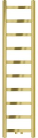 Mexen, koupelnový radiátor Mexen Bolt 1200 x 300 mm, 189 W, zlatý - W126-1200-300-00-50