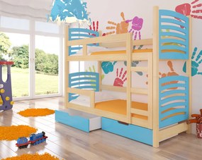 Dětská patrová postel s úložným prostorem Abby 01