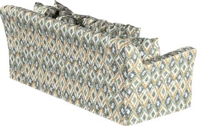 Potah na pohovku IKEA  Tomelilla rozkládací barva modrá látka pletený vzor, vzorované