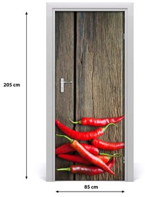 Fototapeta na dveře samolepící chilli 85x205 cm