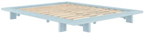 OnaDnes -20% Modrá dřevěná dvoulůžková postel Karup Design Japan 180 x 200 cm