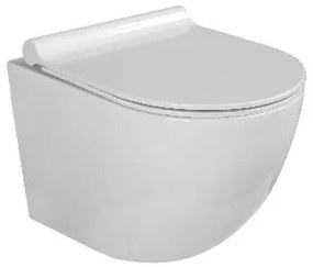 kielle Gaia - Závěsné kompaktní WC se sedátkem SoftClose, Rimless, bílá 30115001