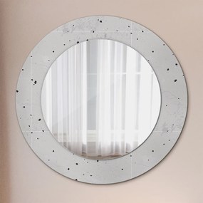 Kulaté dekorativní zrcadlo na zeď Betonová textura fi 50 cm