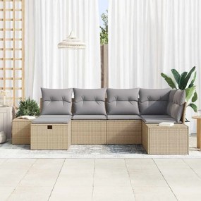 Set pohovek 6 ks polyratan 3360711
