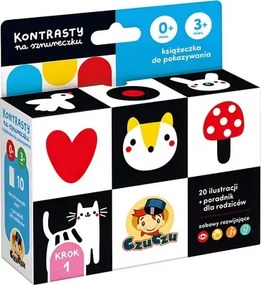 CZUCZU Sada kontrastních kartiček / 14 x 9 cm / 2 otvory pro provázek