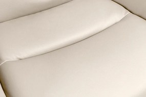 Designová otočná židle Maddison béžová kůže