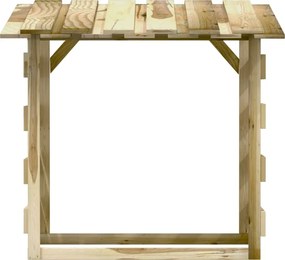 vidaXL Pergola se střechou 100 x 90 x 100 cm impregnované borové dřevo [318379]