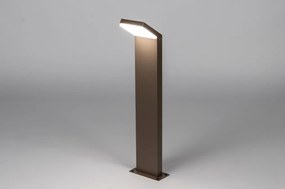 Sloupkové venkovní LED svítidlo Malaga Brown