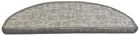Vopi Nášlapy na schody Alassio šedé půlkruh, samolepící - 28x65 půlkruh (rozměr včetně ohybu)