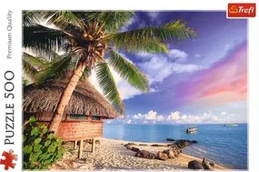 Trefl - Puzzle - Ostrov Bora-Bora / 500 dílků / 48 x 34 cm / věk 10+