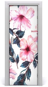 Samolepící fototapeta na dveře Hibiskus 85x205 cm