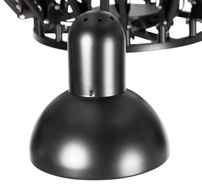Průmyslové závěsné svítidlo černé 16-světlo nastavitelné - Hobby Spinne