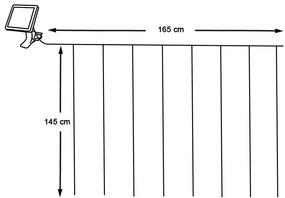 Solární dekorační světelný řetěz ke slunečníku