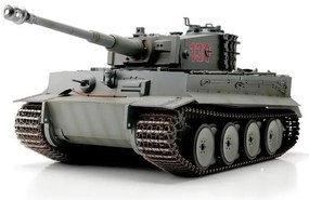 Rc tank torro tiger i. wsn 2,4 ghz šedý 1:16
